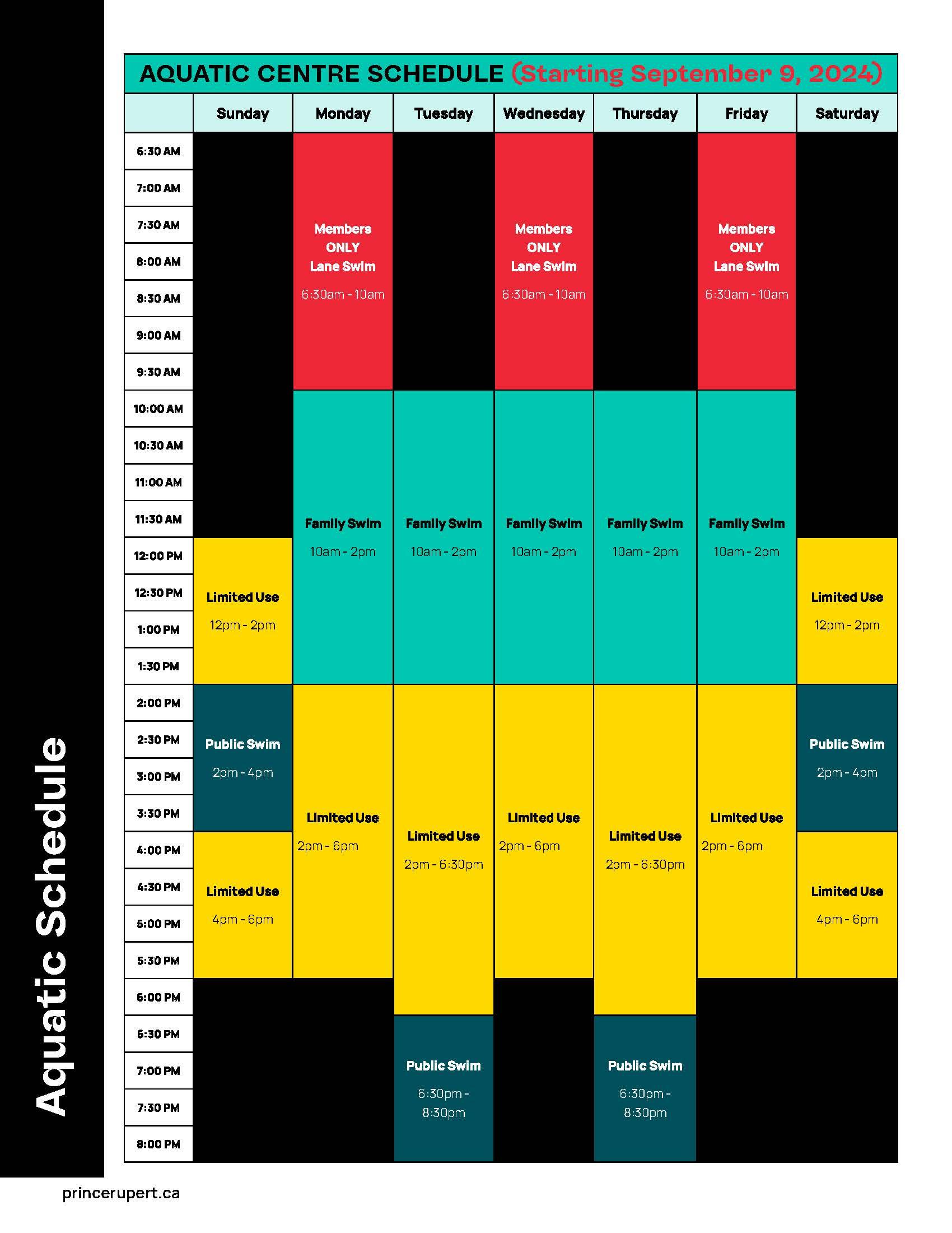 Recreation Complex Hours and Operations | City of Prince Rupert